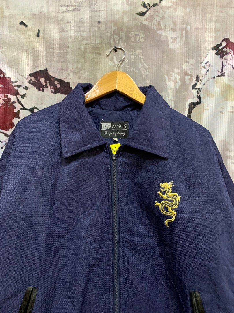 Dai Peng Sheng Dragon Bomber Jacket Sulam For Mens, Women's Fashion ...
