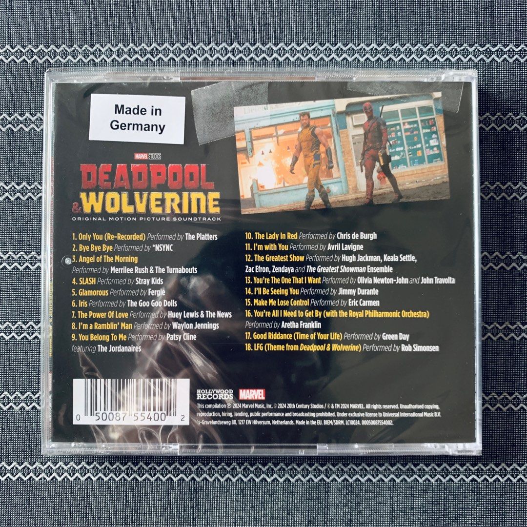Deadpool & Wolverine - Original Motion Picture Soundtrack [Imported Edition] CD, Hobbies & Toys ...