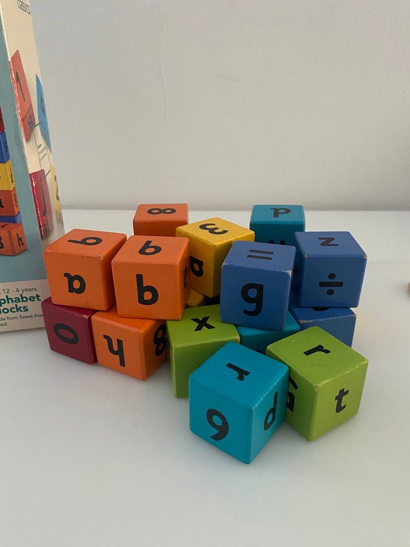 ELC Alphabeth Blocks (wooden), Hobbies & Toys, Toys & Games on Carousell