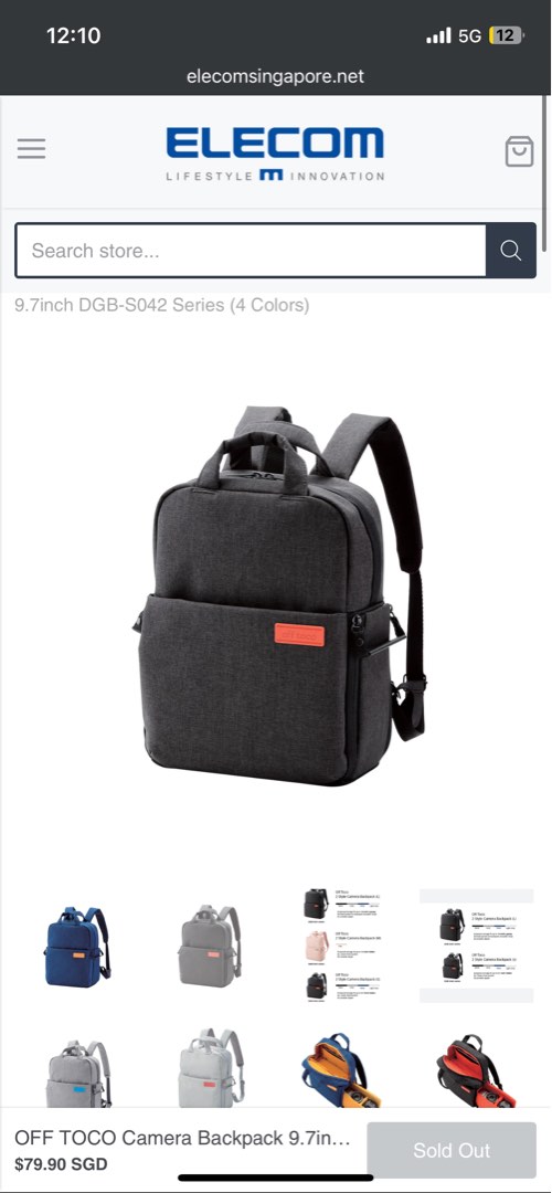 Elecom Off-Toco Backpack, Photography, Photography Accessories, Camera ...