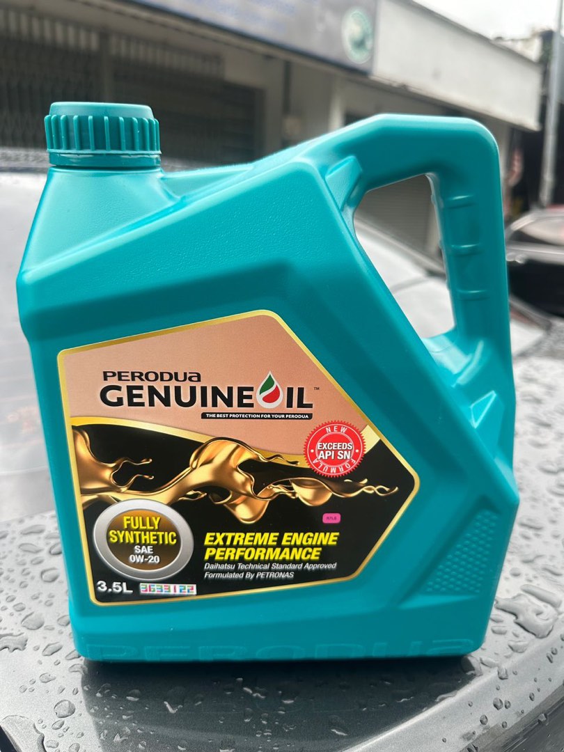 Engine Oil Perodua Original 0W20 Sesuai untuk Bezza | Axia | New Myvi ...