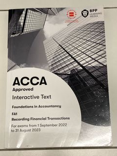 FIA ACCA FA1 RECORDING FINANCIAL TRANSACTION, Hobbies & Toys, Books ...