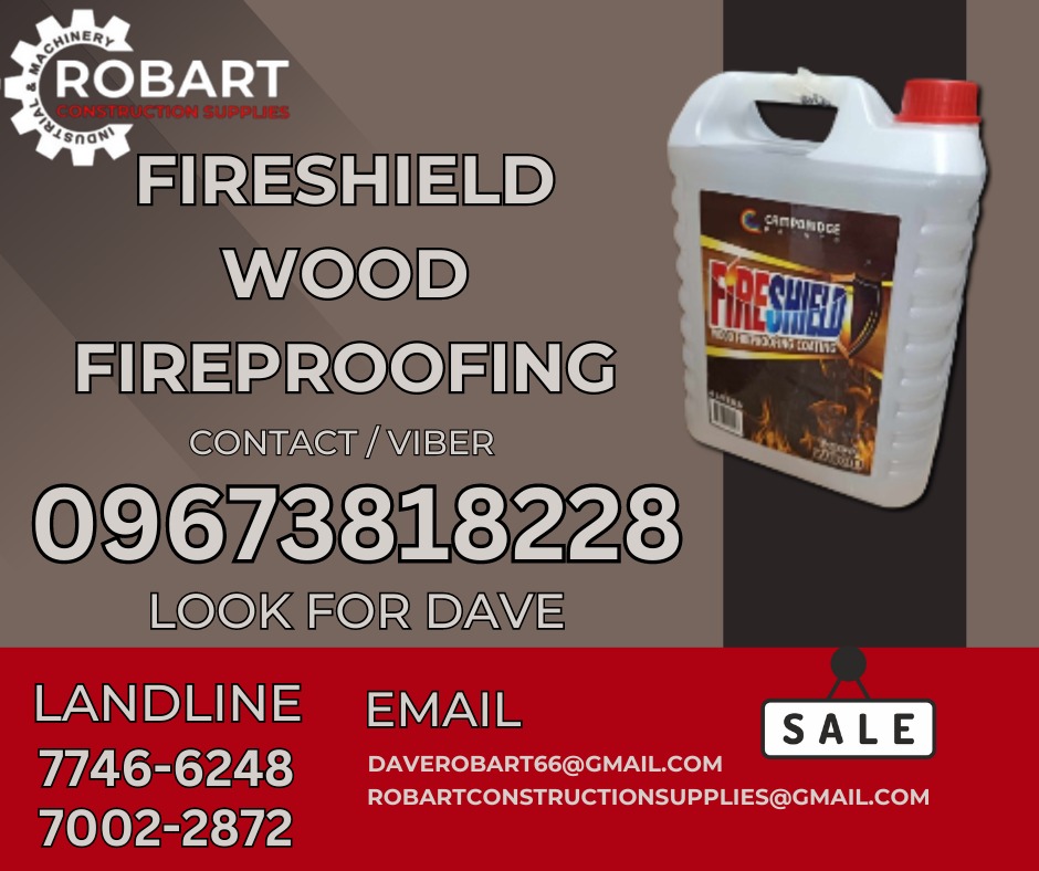 FIRESHIELD WOOD FIREPROOFING, Commercial & Industrial, Industrial Equipment on Carousell