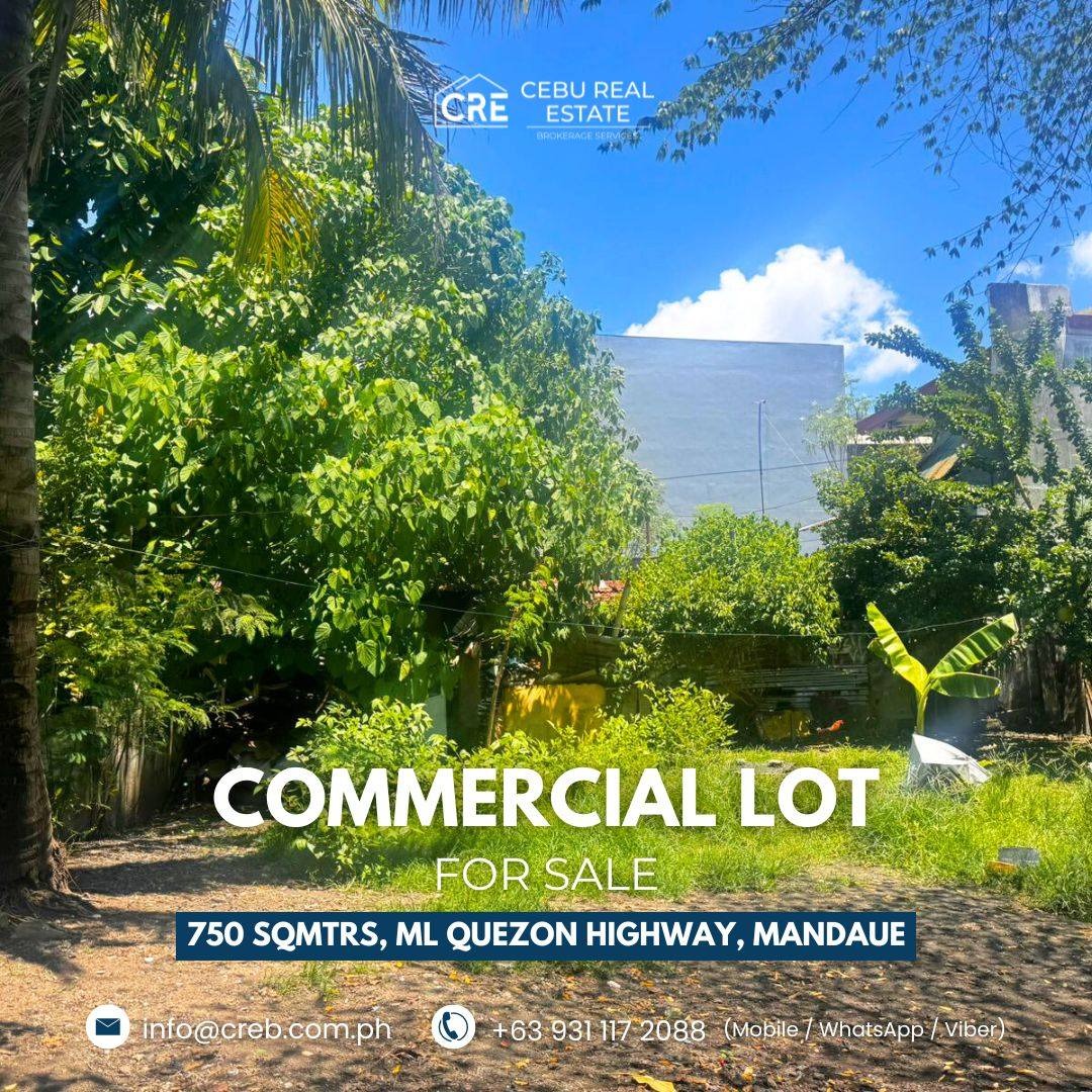 FOR SALE | Commercial Lot in ML Quezon Highway Mandaue City - 750 SQM ...