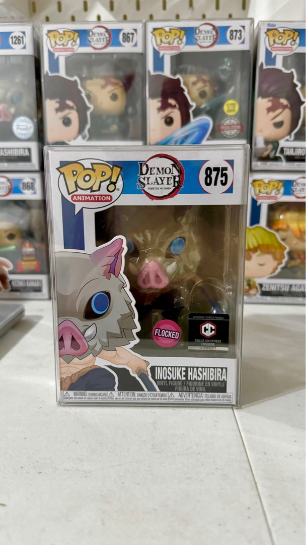 Funko Pop Inosuke Hashibira 875 Flocked Chalice Collectibles Exclusive ...