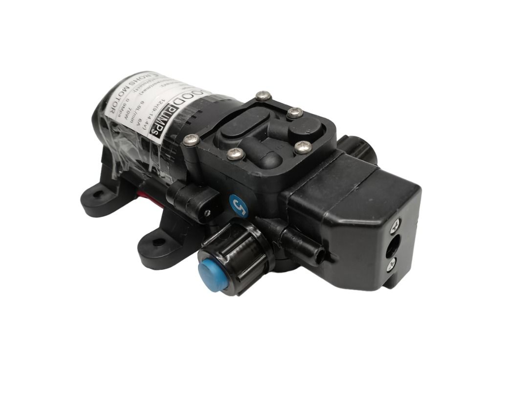 GOODPUMPS WATER PUMP 12V 6A 70W 130PSI 6-LITER, HIGH PRESSURE DIAPHRAGM ...