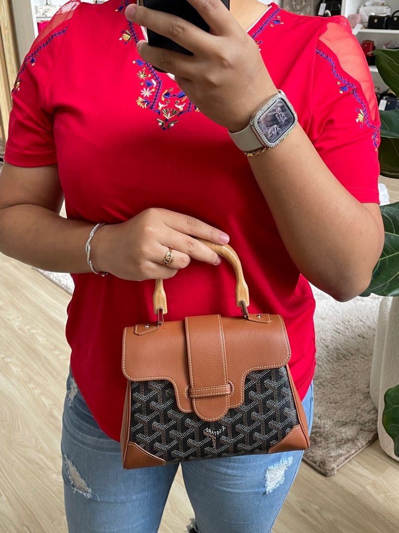 Goyard Mini Saigon Tan, Luxury, Bags & Wallets on Carousell
