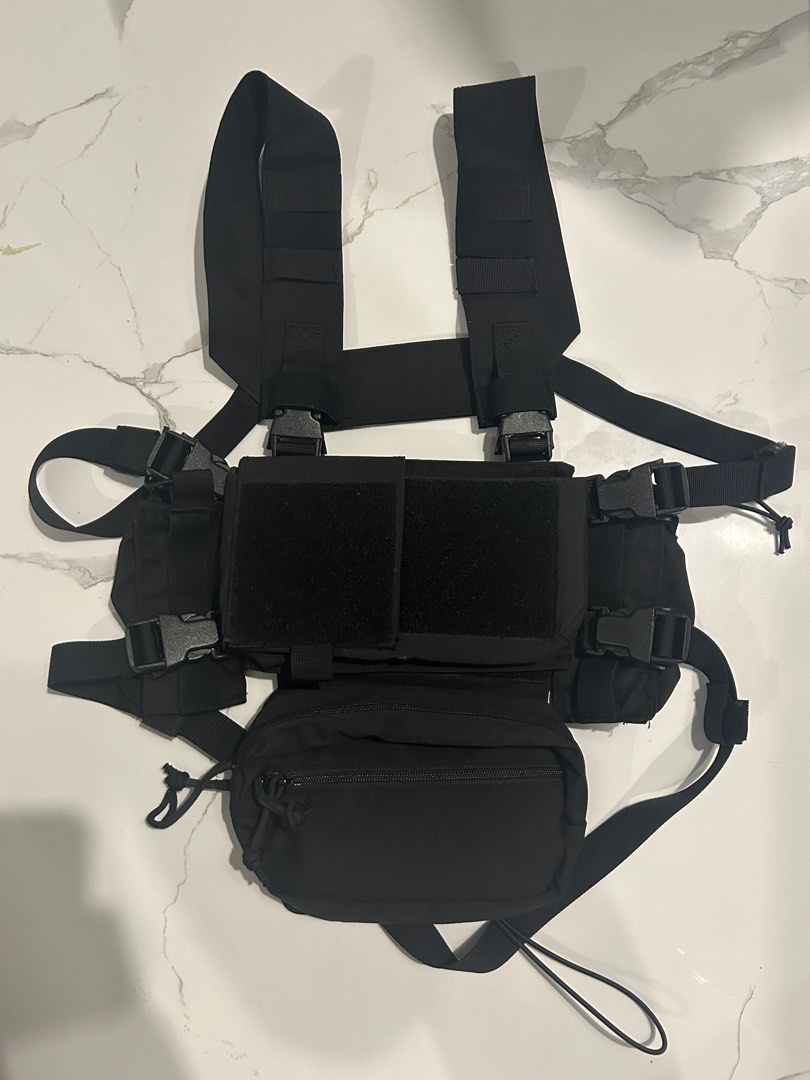 Airsoft IDOGEAR Mk4 chest rig (BLK), Sports Equipment, Other Sports ...