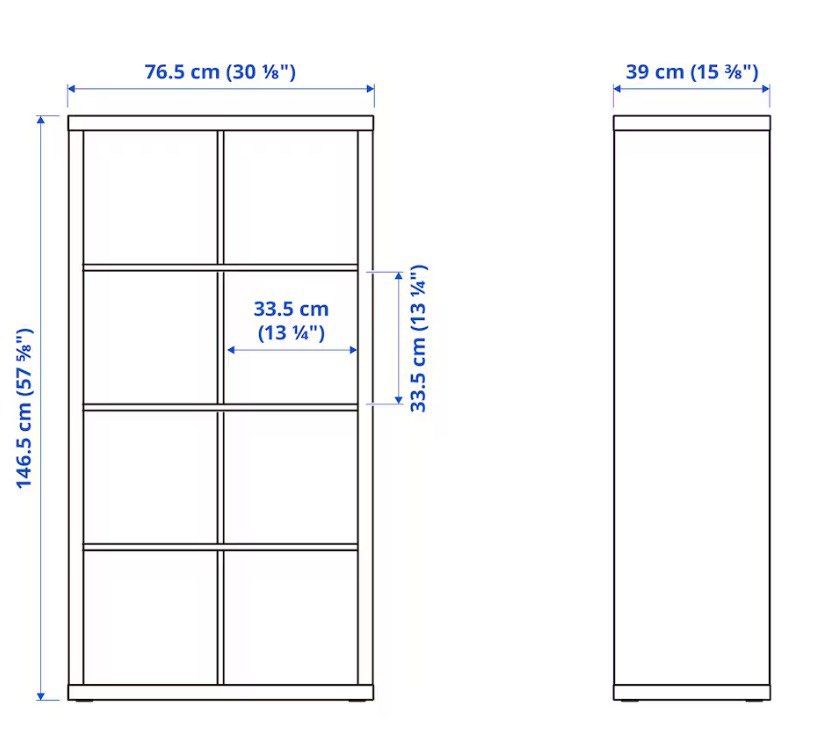 IKEA Kallax Shelf - 4x2 & 4x4box, Furniture & Home Living, Furniture ...