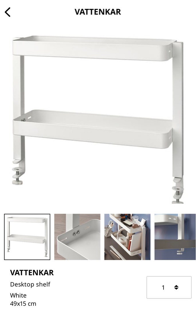 IKEA Vattenkar Shelf, Furniture & Home Living, Furniture, Shelves, Cabinets & Racks on Carousell