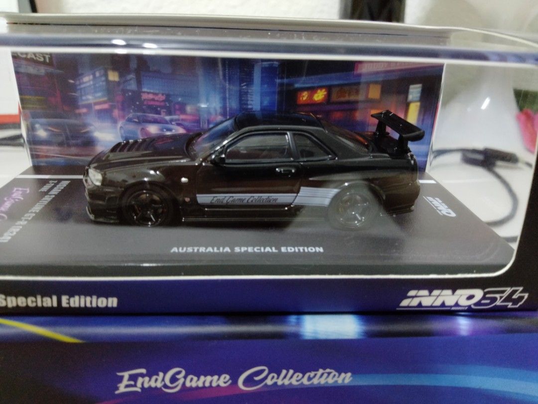 INNO64 Nissan Skyline GT-R R34 Z-Tune "Endgame" (Chase Car), Hobbies ...