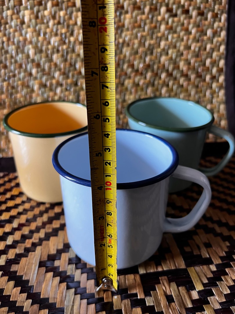 kole klasik enamel, kole, bekas air, enamel cup, Furniture & Home ...