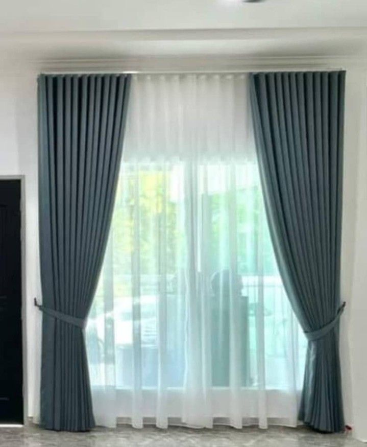 Langsir blinds skali siap pasang, Furniture & Home Living, Home Decor ...