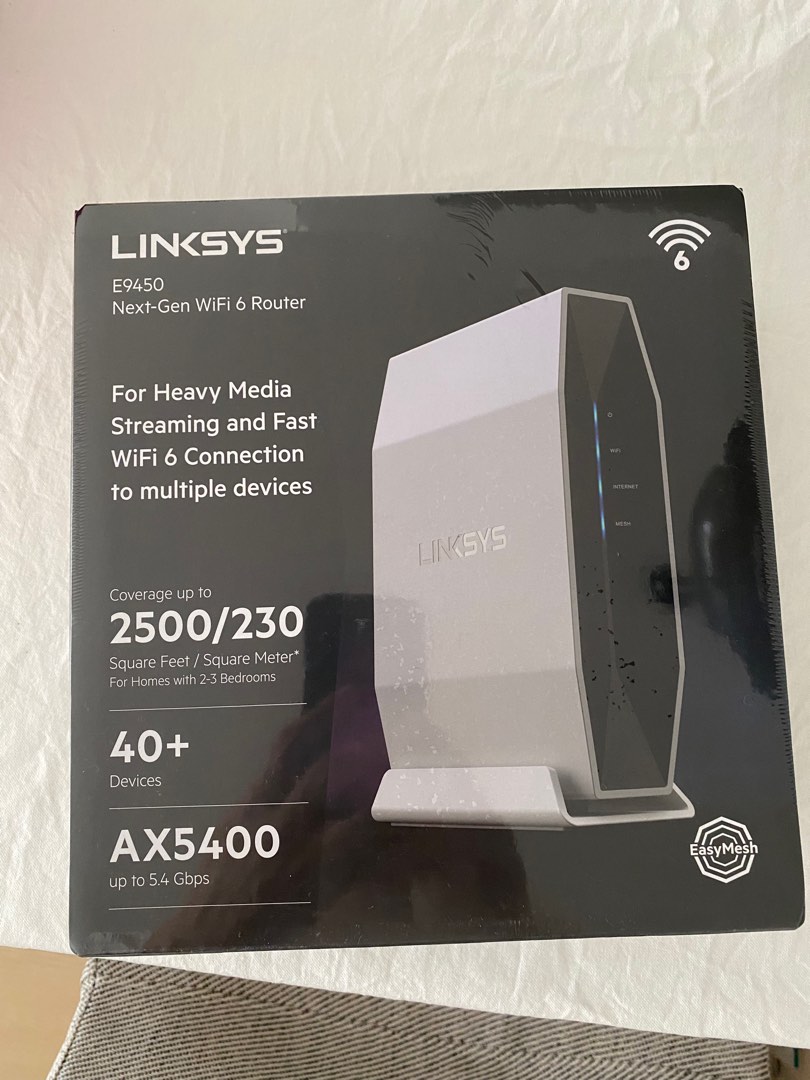 LINKSYS E9450 Next GEN WI-FI 6 Router, Computers & Tech, Parts ...