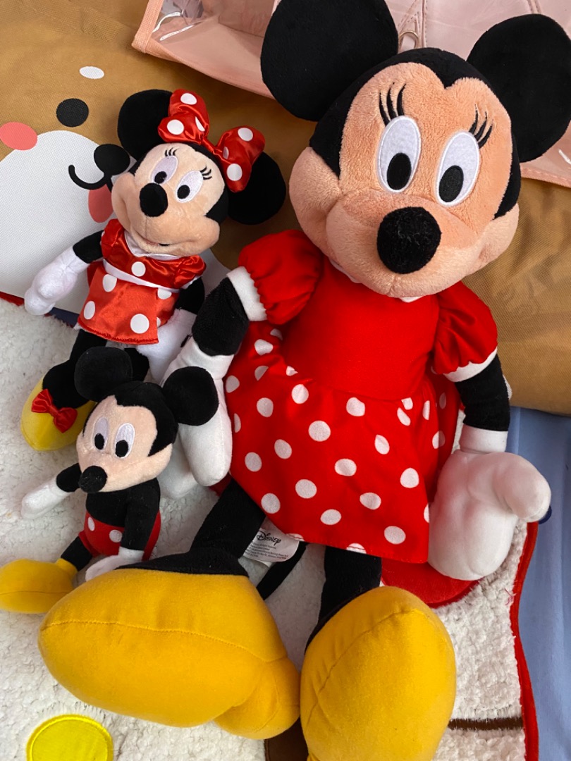 Mickey Mouse and Big Mini Mouse Plushie, Hobbies & Toys, Toys & Games ...