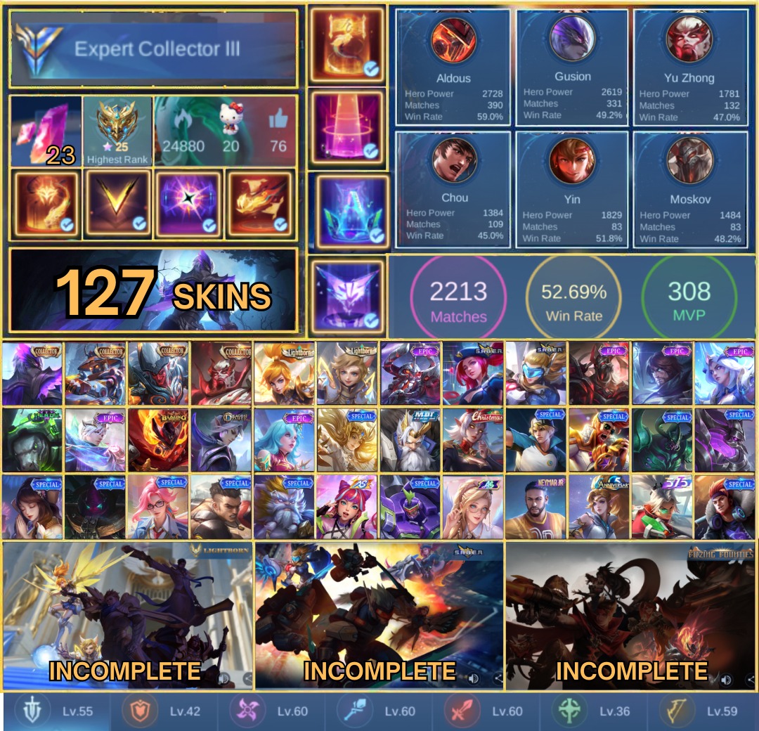 MOBILE LEGENDS / ML ACCOUNT (ALSO AVAILABLE FOR INSTALLMENT) #080 ...