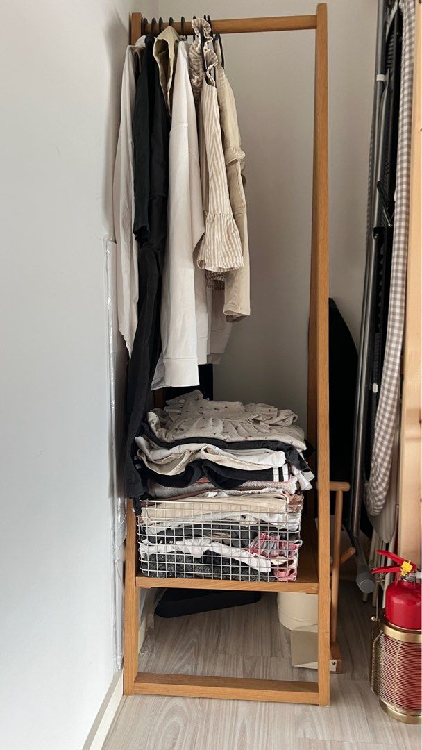 Muji Coat Rack, Furniture & Home Living, Furniture, Shelves, Cabinets ...