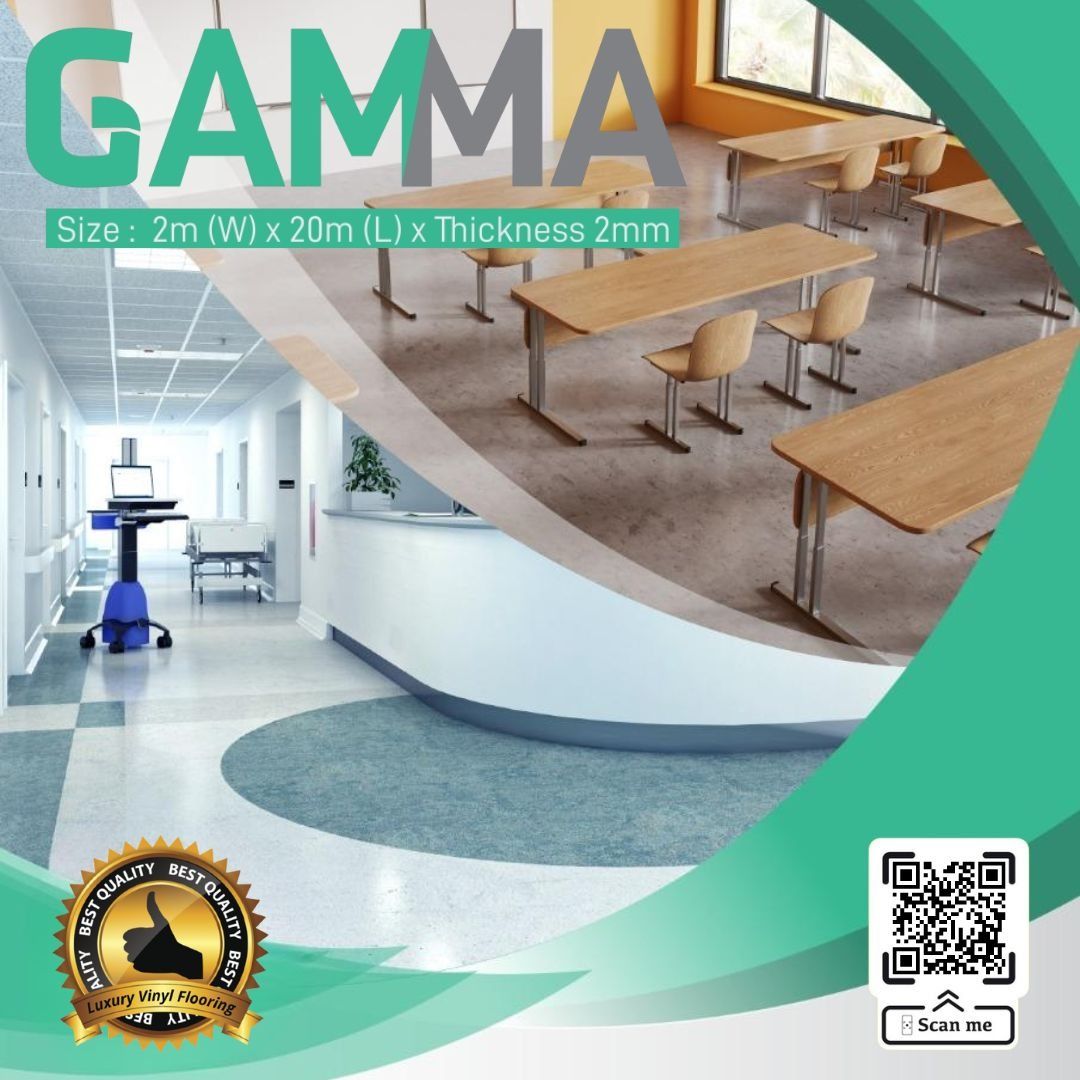 New Produk Lantai Vinyl Roll GAMMA tebal 2.0 mm uk. 2m x 20m, Perabotan ...