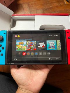 Nintendo Switch V2 Grey Full set, Video Gaming, Video Game Consoles ...