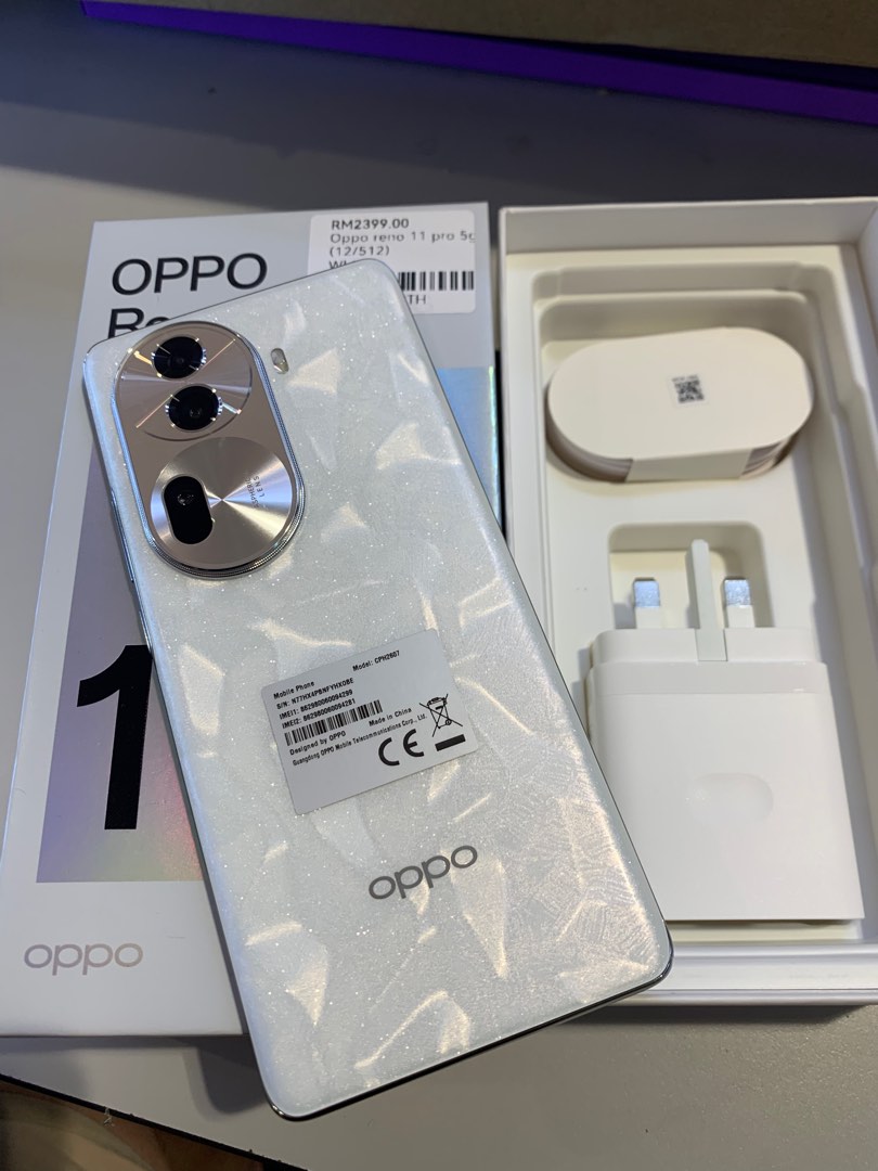 Oppo Reno 11 Pro 5G 512GB Pearl White, Mobile Phones & Gadgets, Mobile ...
