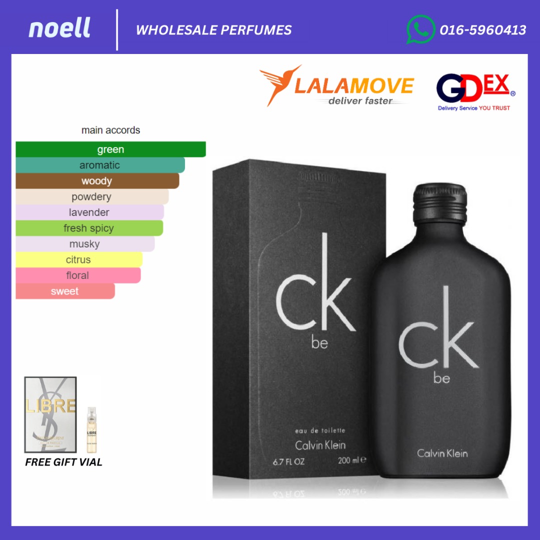 ORIGINAL AUTHENTIC READY STOCK CALVIN KLEIN CK BE EDT 100ML PERFUME FOR UNISEX MINYAK WANGI