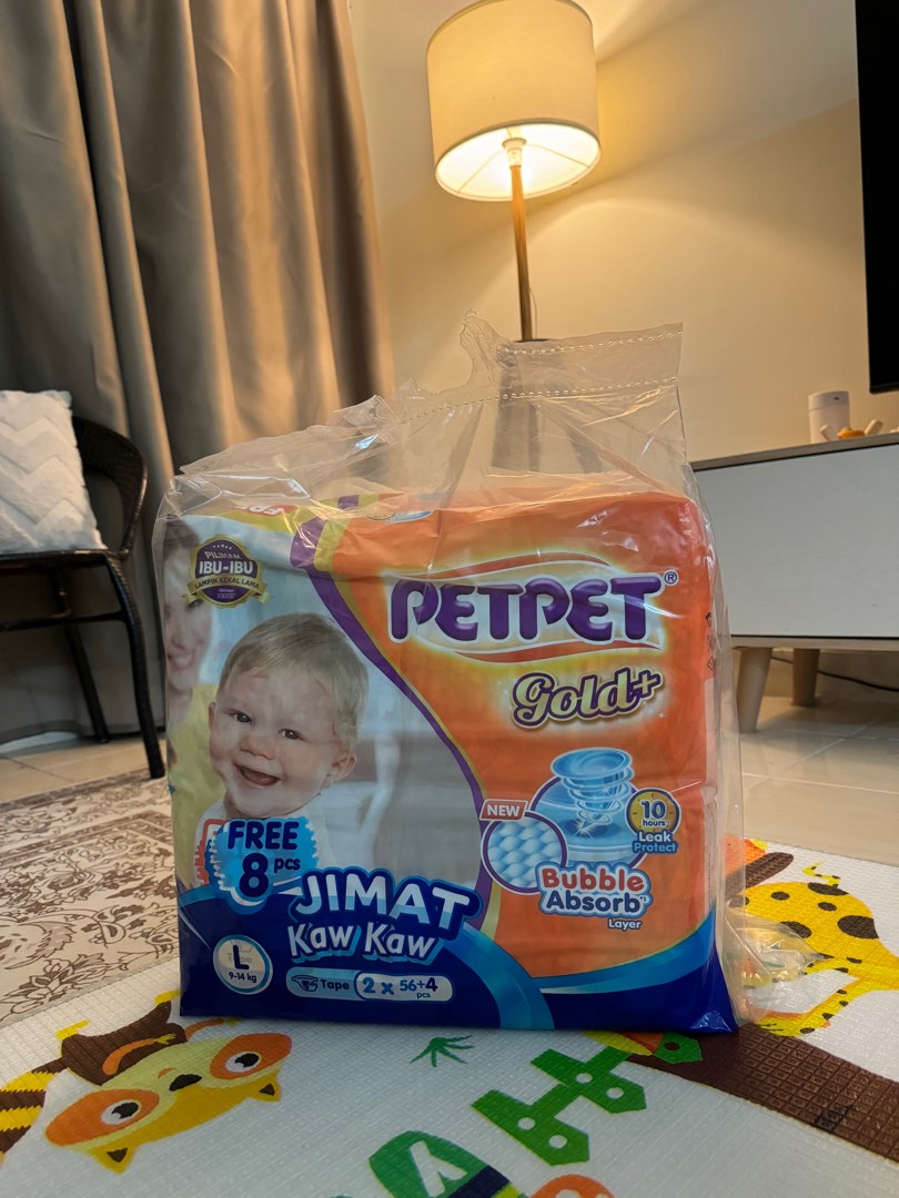 Petpet Tape Diaper Gold L Size, Babies & Kids, Bathing & Changing ...