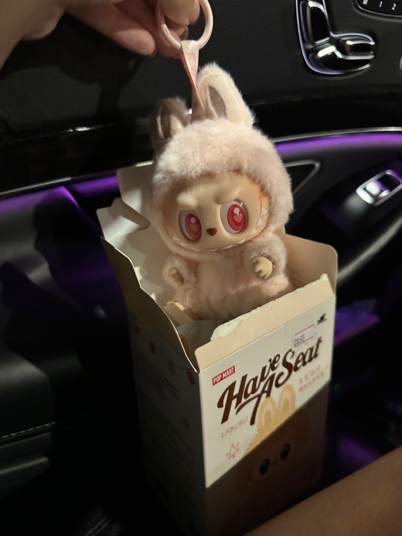 Pink labubu v2- DADA, Hobbies & Toys, Toys & Games on Carousell