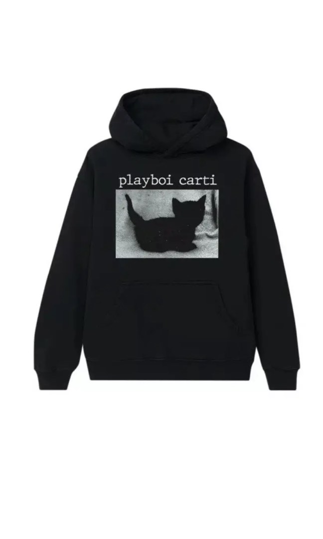 Playboi Carti WLR Cat hoodie, Men's Fashion, Tops & Sets, Hoodies on ...
