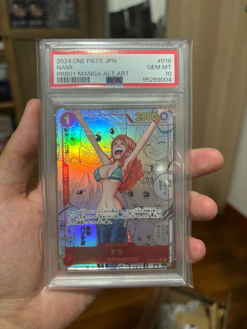[PO] OP PRB-01 Manga Nami PSA 10, Hobbies & Toys, Toys & Games on Carousell
