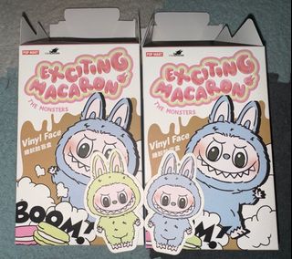 Popmart Labubu Exciting Macaron vinyl Keychain v1, Hobbies & Toys, Toys ...