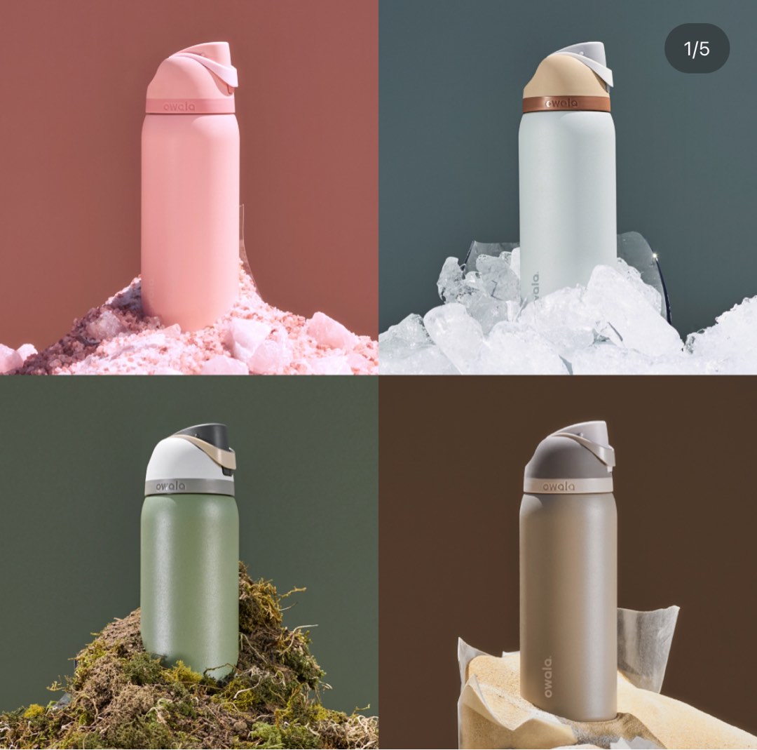(preorder) new colours owala neutral freesip 24oz 32oz 40oz rose quartz ...
