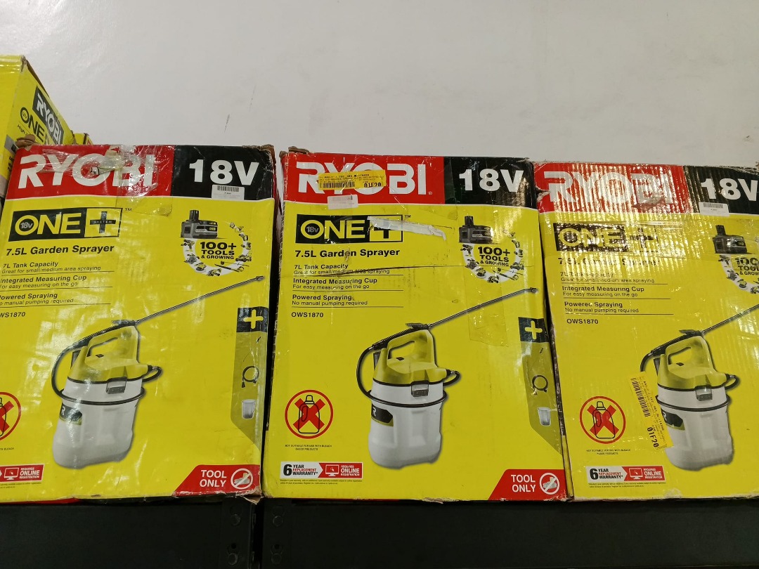 Ryobi 18v 7.5L Garden Sprayer, Furniture & Home Living, Gardening, Hose and Watering Devices on ...