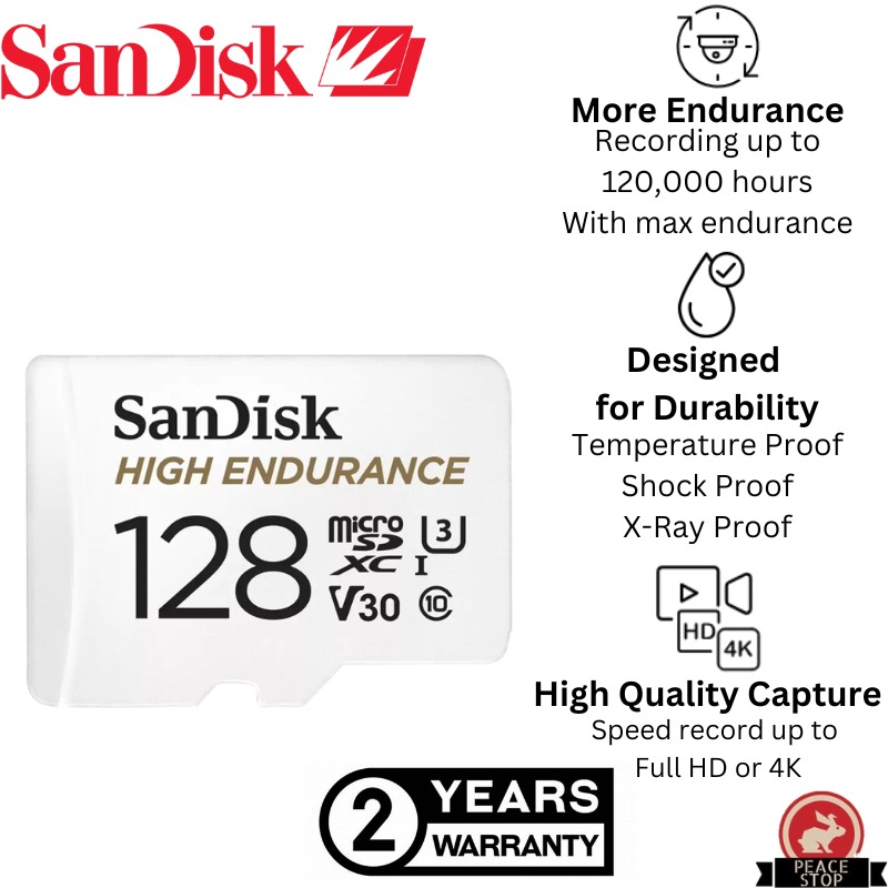 Sandisk 128GB Micro SD Card High Endurance Memory Card for Smartphone ...