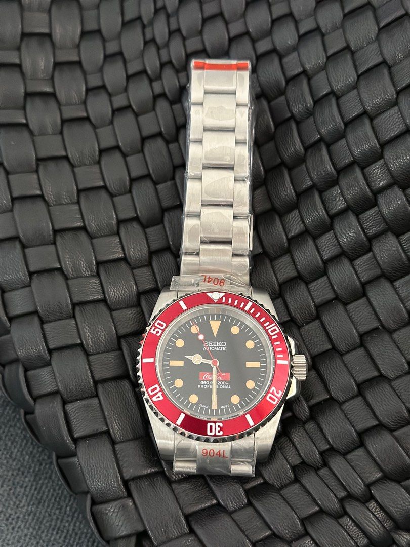 Seiko Mod Coca-cola submariner coke Patina, Men's Fashion, Watches ...