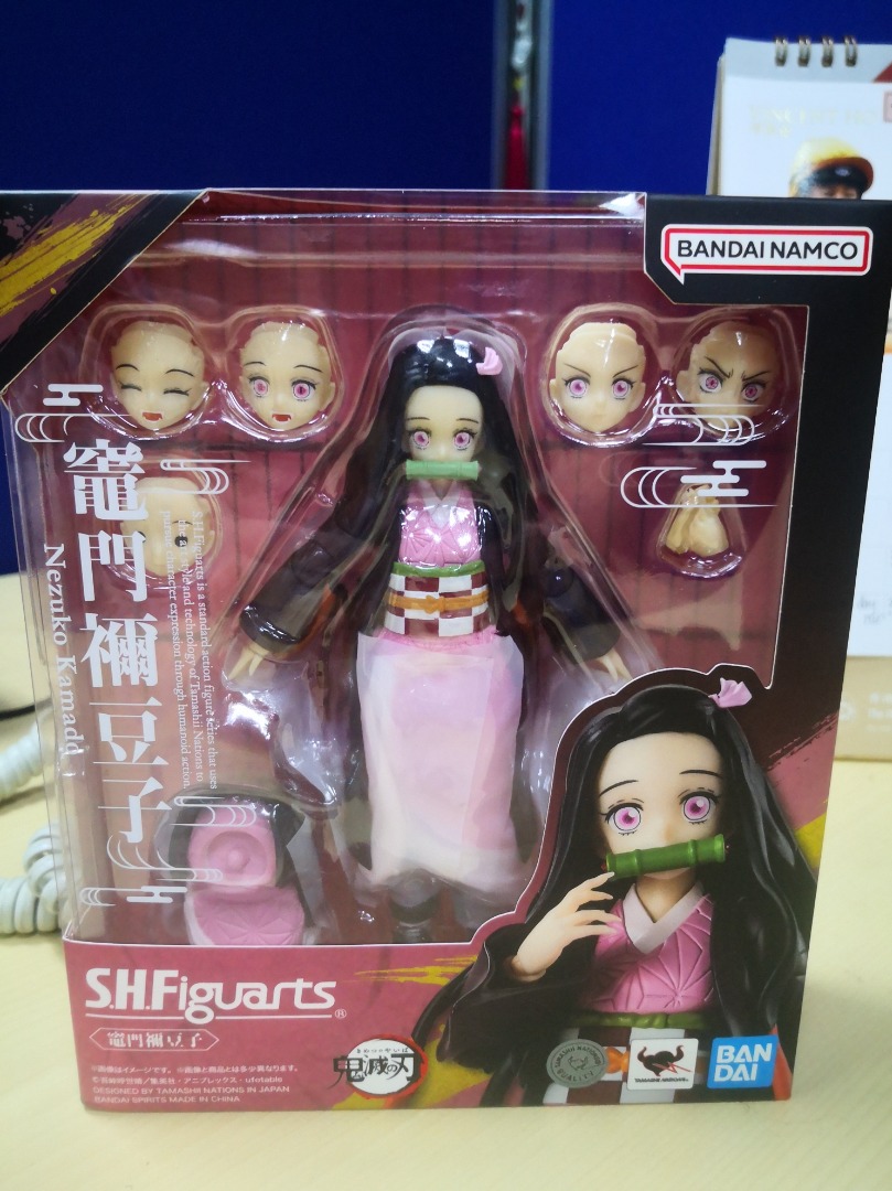 SHF Nezuko Kamado 鬼滅之刃 竈門彌豆子, 興趣及遊戲, 玩具 & 遊戲類 - Carousell