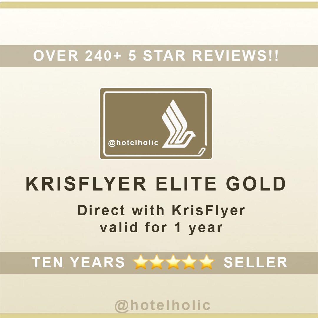 Singapore Airlines Krisflyer Elite Gold Star Alliance Gold Business ...