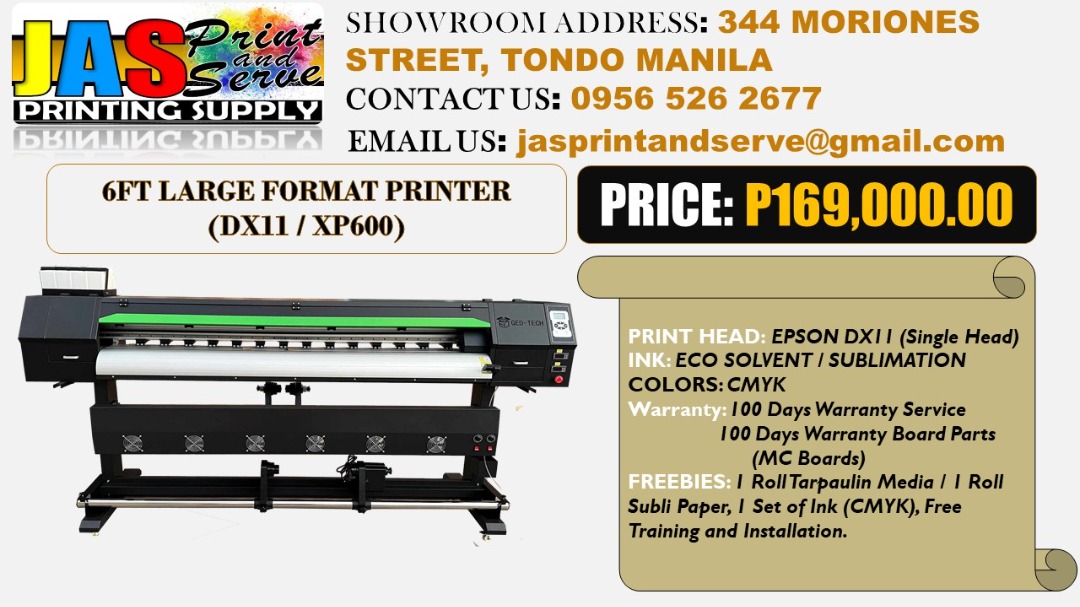 Single Head DX11 EPSON Printer Machine (6.2ft), Computers & Tech ...