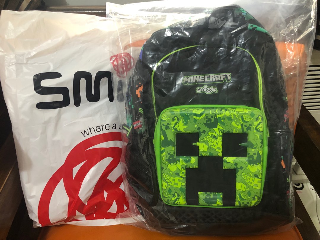 SMIGGLE MINECRAFT BACK PACK, Men's Fashion, Bags, Backpacks on Carousell