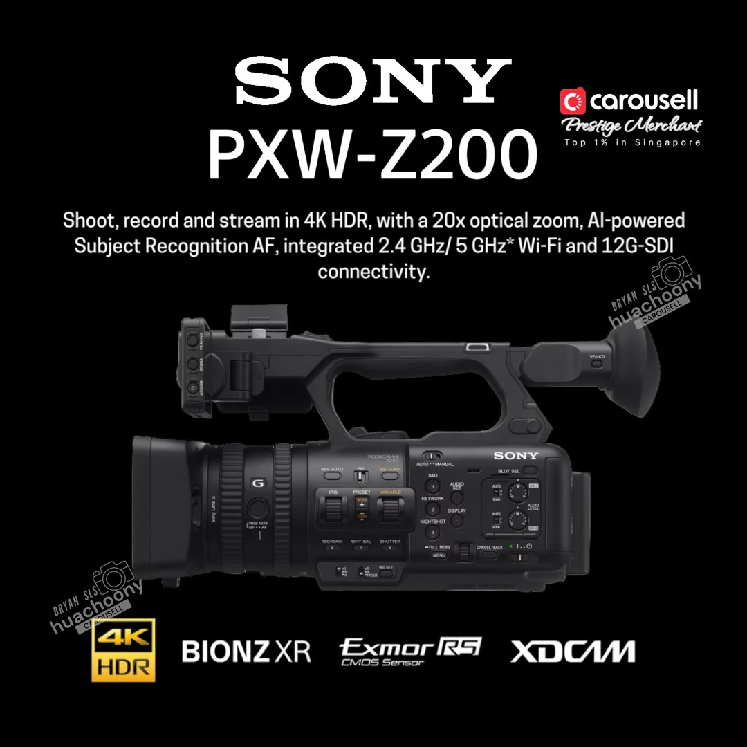 Sony PXW-Z200 | Sony Z200 | PXWZ200 | PXW Z200, Photography, Video ...