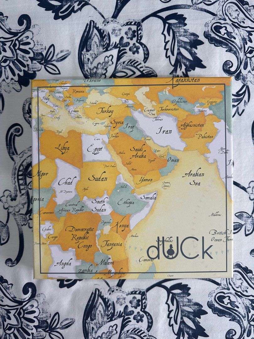The World Map dUCk in Yellow, Women's Fashion, Muslimah Fashion, Hijabs ...