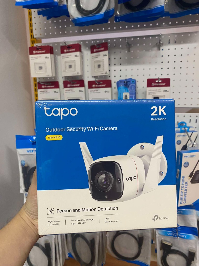 TP-Link Tapo C310 2K 3MP Outdoor Security Wi-Fi Camera IR Night Vision ...