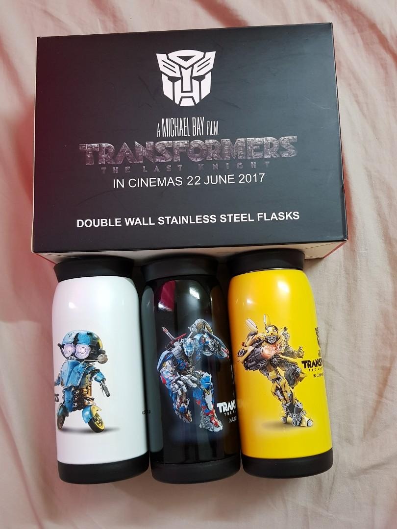 Transformers Double Wall Stainless Steel Flasks, Furniture & Home Living, Kitchenware ...