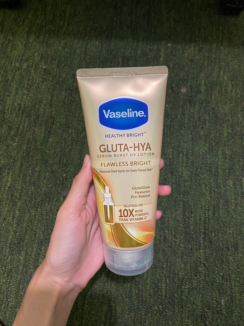 VASELINE Gluta-Hya Body Serum Flawless Bright 200ML, Kesehatan ...