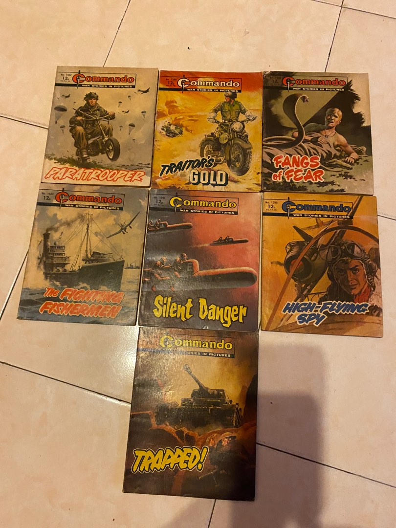 Vintage 1980s war comics commando, Everything Else, Others on Carousell