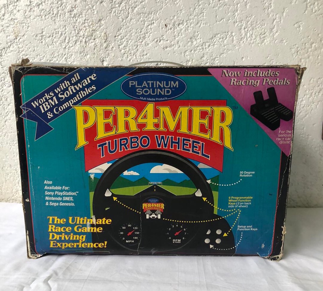 Vintage PER4MER Turbo Wheel For IBM PC Untested Missing Pedals As-Is ...