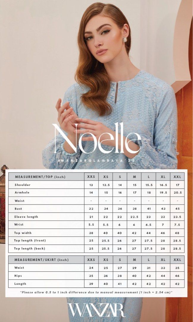 Wanzar Noelle Kurung, Women's Fashion, Muslimah Fashion, Baju Kurung ...