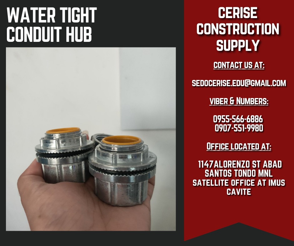 WATER TIGHT CONDUIT HUB, Commercial & Industrial, Construction ...