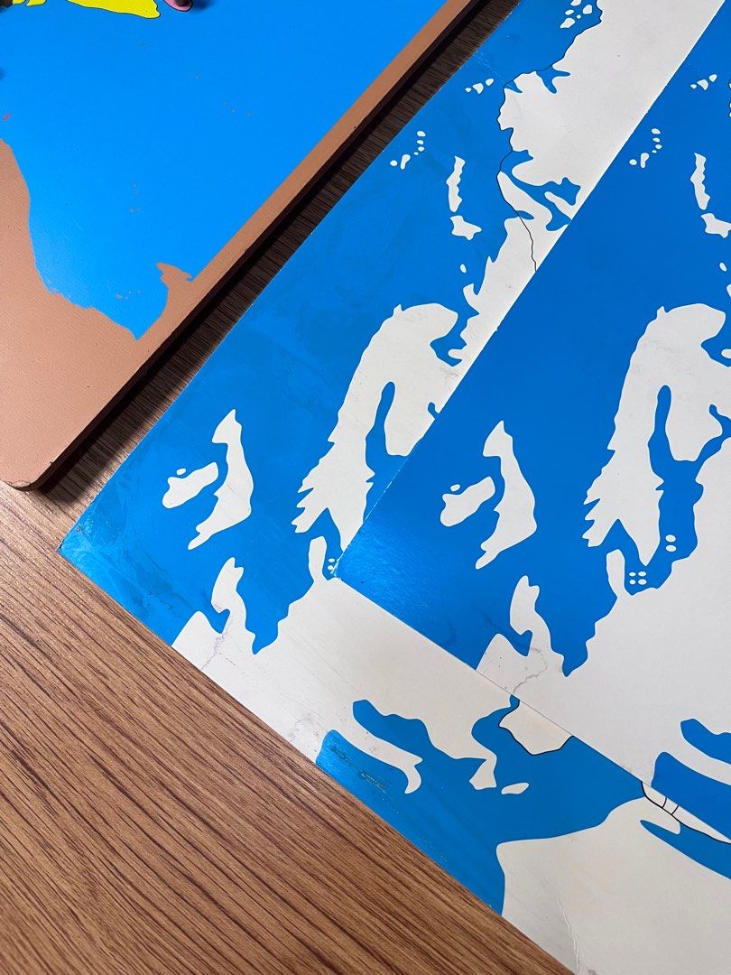 Wooden Map of Asia with Control Maps (Montessori), Hobbies & Toys, Toys ...