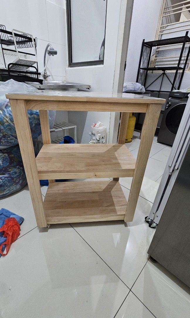 Wooden Moveable Storage Unit, Furniture & Home Living, Furniture ...