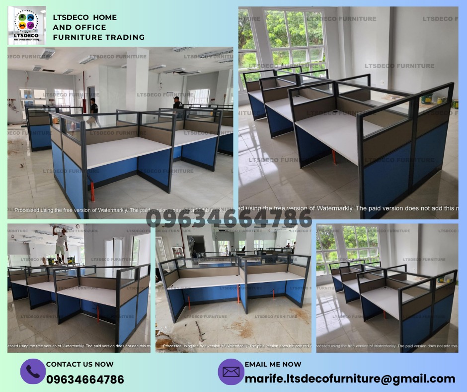 WORKSTATION BPO TABLES OFFICE PARTITIONS, Furniture & Home Living ...